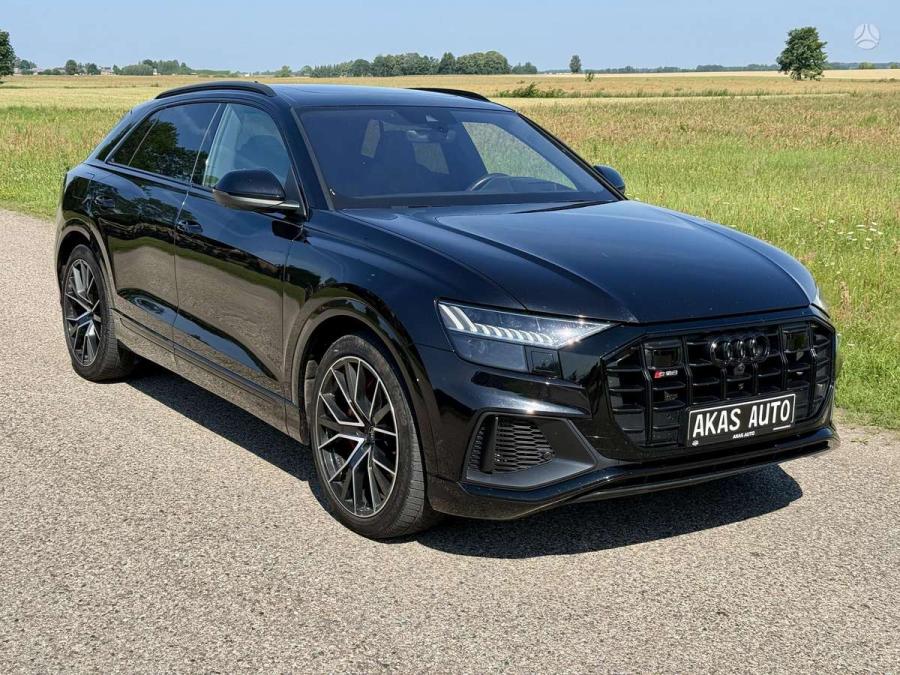 Melns Audi SQ8 2020 Vilkaviškis, ar dzinēja tilpumu 3.96 L un nobraukumu 202 tūkst. km par 53000 €, foto 3 vietnē AUTOMOTO.COM.LV