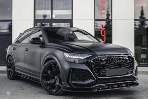 Black Audi SQ8 2021 in Vilnius, with an engine capacity of 4.00 L and mileage of 40 thousand km for 79000 €, photo 3 on AUTOMOTO.COM.LV