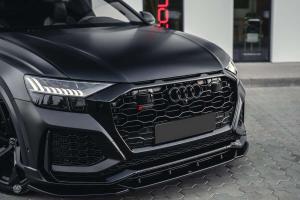 Black Audi SQ8 2021 in Vilnius, with an engine capacity of 4.00 L and mileage of 40 thousand km for 79000 €, photo 7 on AUTOMOTO.COM.LV