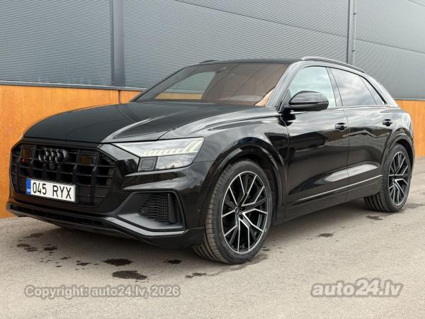 Melns Audi SQ8 2022 Tallina, ar dzinēja tilpumu 4.00 L un nobraukumu 93 tūkst. km par 65900 €, foto  vietnē AUTOMOTO.COM.LV