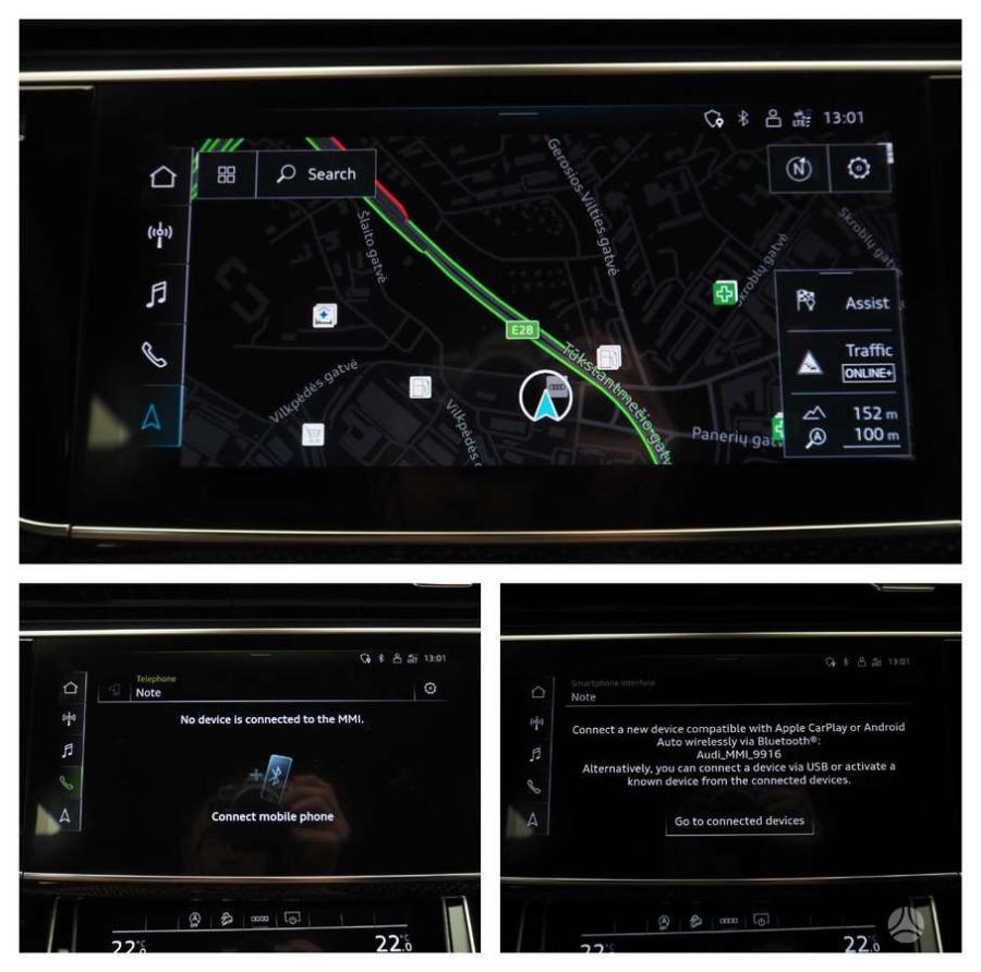 Черный Ауди SQ8 2023 в Вильнюс, объемом двигателя 4.00 л и пробегом 62 тыс. км за 85500 €, фото 23 на AUTOMOTO.COM.LV