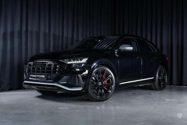 Black Audi SQ8 2023 in Vilnius, with an engine capacity of 4.00 L and mileage of 73 thousand km for 75000 €, photo 1 on AUTOMOTO.COM.LV