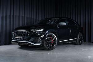 Black Audi SQ8 2023 in Vilnius, with an engine capacity of 4.00 L and mileage of 73 thousand km for 75000 €, photo  on AUTOMOTO.COM.LV