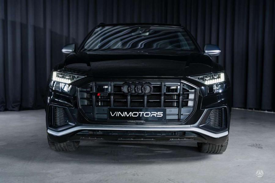 Black Audi SQ8 2023 in Vilnius, with an engine capacity of 4.00 L and mileage of 73 thousand km for 75000 €, photo 3 on AUTOMOTO.COM.LV