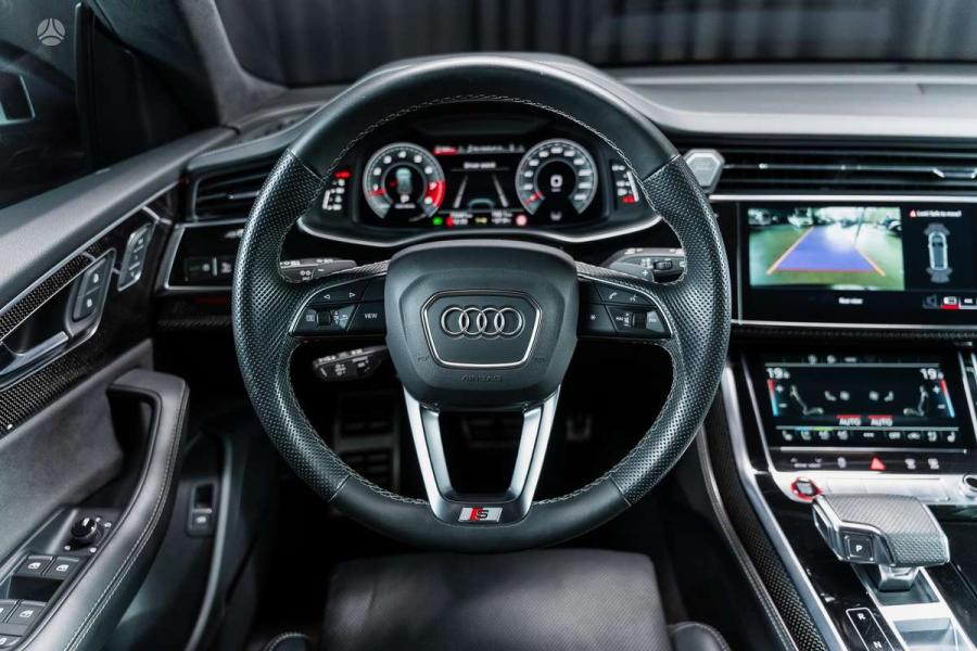 Black Audi SQ8 2023 in Vilnius, with an engine capacity of 4.00 L and mileage of 73 thousand km for 75000 €, photo 20 on AUTOMOTO.COM.LV