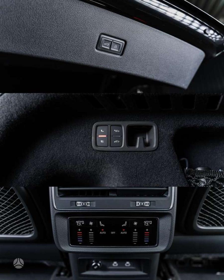 Black Audi SQ8 2023 in Vilnius, with an engine capacity of 4.00 L and mileage of 73 thousand km for 75000 €, photo 33 on AUTOMOTO.COM.LV