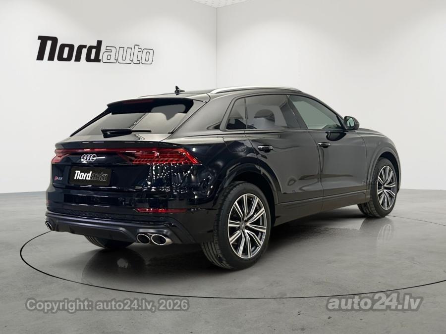 Black Audi SQ8 2020 in Tallinn, with an engine capacity of 4.00 L and mileage of 74 thousand km for 69900 €, photo 5 on AUTOMOTO.COM.LV