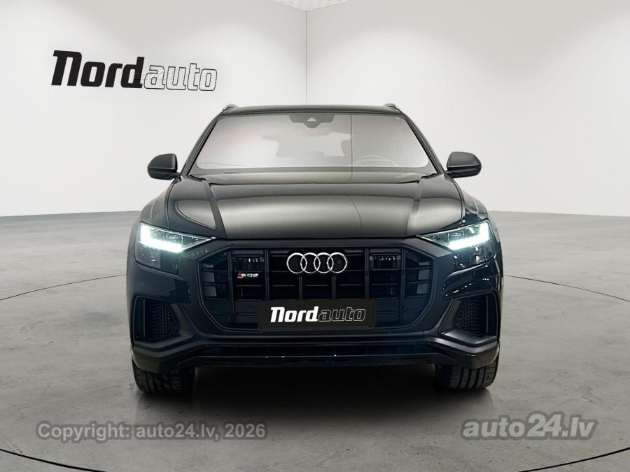 Black Audi SQ8 2020 in Tallinn, with an engine capacity of 4.00 L and mileage of 74 thousand km for 69900 €, photo 7 on AUTOMOTO.COM.LV