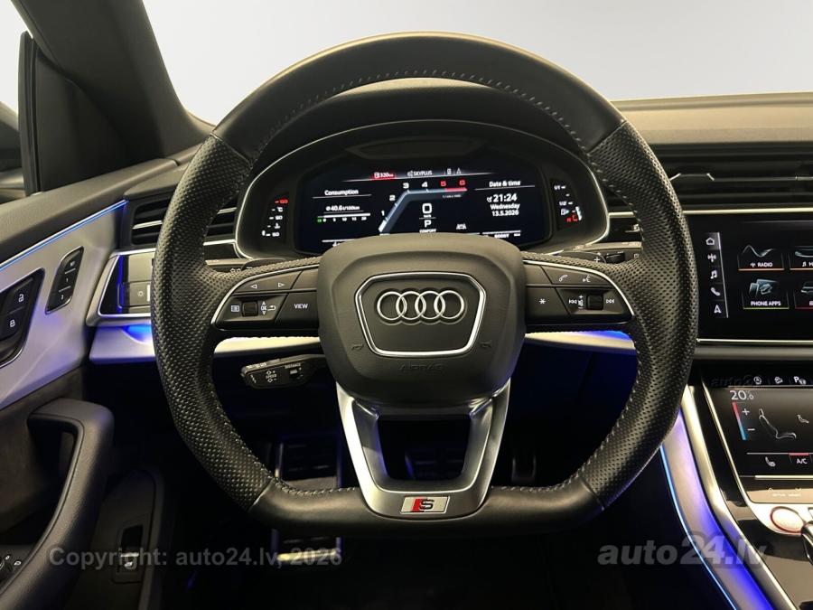 Black Audi SQ8 2020 in Tallinn, with an engine capacity of 4.00 L and mileage of 74 thousand km for 69900 €, photo 12 on AUTOMOTO.COM.LV