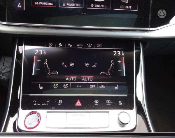 Black Audi SQ8 2021 in Vilnius, with an engine capacity of 4.00 L and mileage of 94 thousand km for 69000 €, photo 9 on AUTOMOTO.COM.LV