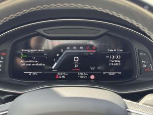 Black Audi SQ8 2022 in Vilnius, with an engine capacity of 4.00 L and mileage of 84 thousand km for 72000 €, photo 12 on AUTOMOTO.COM.LV