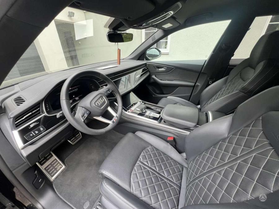 Black Audi SQ8 2024 in Ukmerge, with an engine capacity of 4.00 L and mileage of 40 thousand km for 91500 €, photo 8 on AUTOMOTO.COM.LV