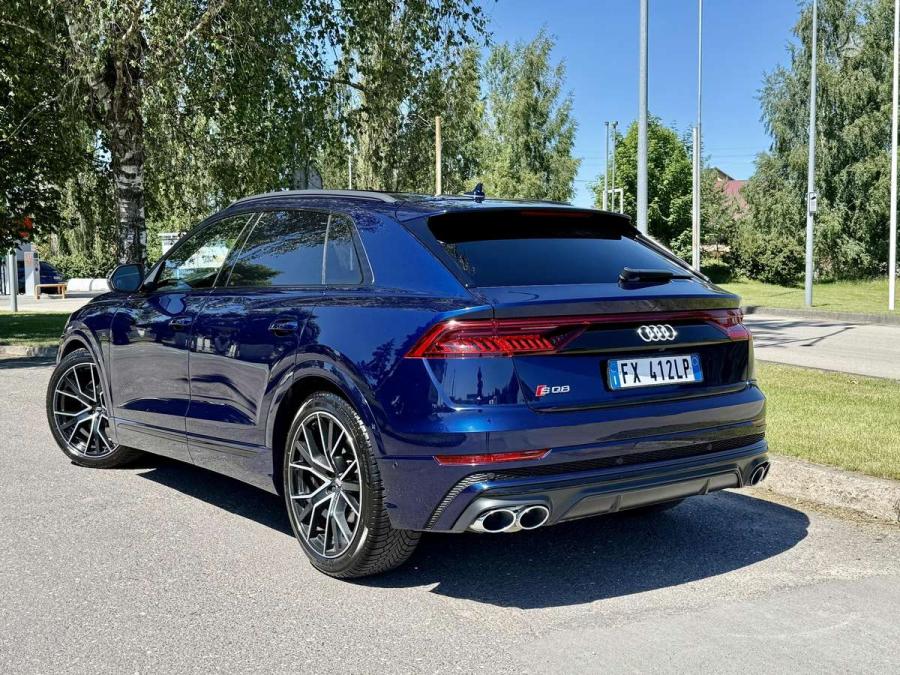 Zils Audi SQ8 2019 Tauragė, ar dzinēja tilpumu 3.96 L un nobraukumu 210 tūkst. km par 49000 €, foto 11 vietnē AUTOMOTO.COM.LV
