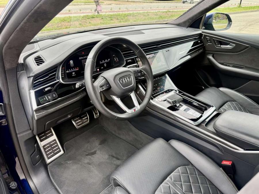 Zils Audi SQ8 2019 Tauragė, ar dzinēja tilpumu 3.96 L un nobraukumu 210 tūkst. km par 49000 €, foto 13 vietnē AUTOMOTO.COM.LV
