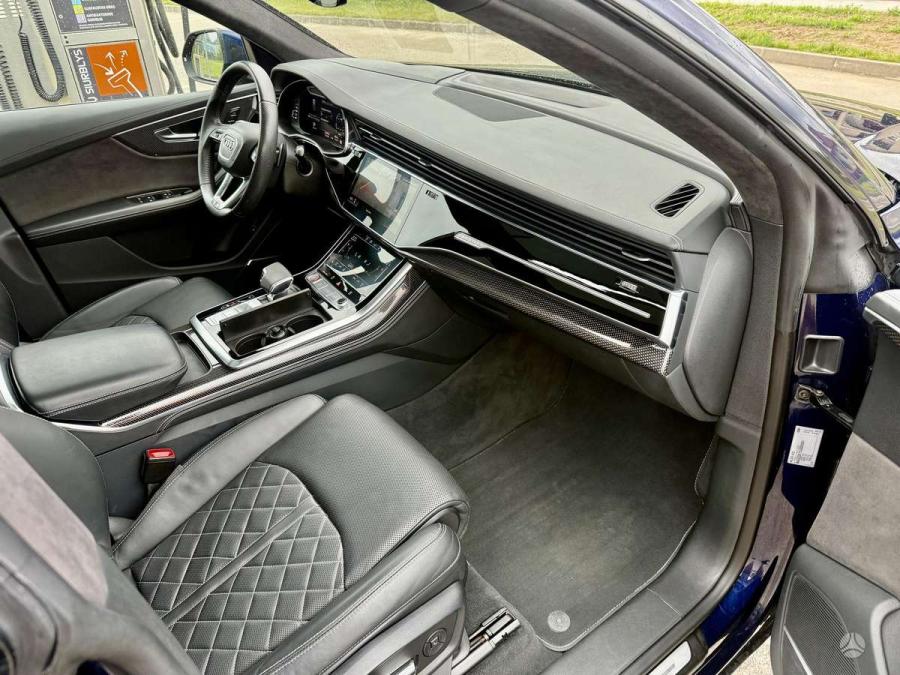 Zils Audi SQ8 2019 Tauragė, ar dzinēja tilpumu 3.96 L un nobraukumu 210 tūkst. km par 49000 €, foto 14 vietnē AUTOMOTO.COM.LV