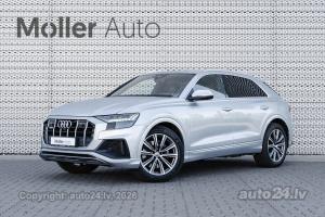 Pelēks Audi SQ8 2019 Rīga, ar dzinēja tilpumu 4.00 L un nobraukumu 197 tūkst. km par 56364 €, foto  vietnē AUTOMOTO.COM.LV