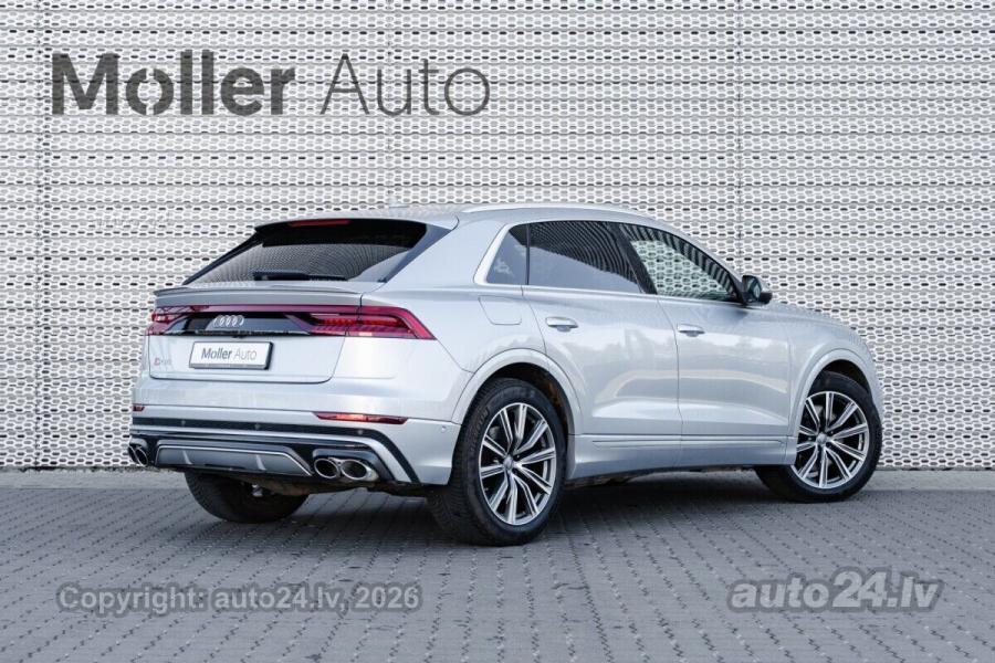 Pelēks Audi SQ8 2019 Rīga, ar dzinēja tilpumu 4.00 L un nobraukumu 197 tūkst. km par 56364 €, foto 5 vietnē AUTOMOTO.COM.LV