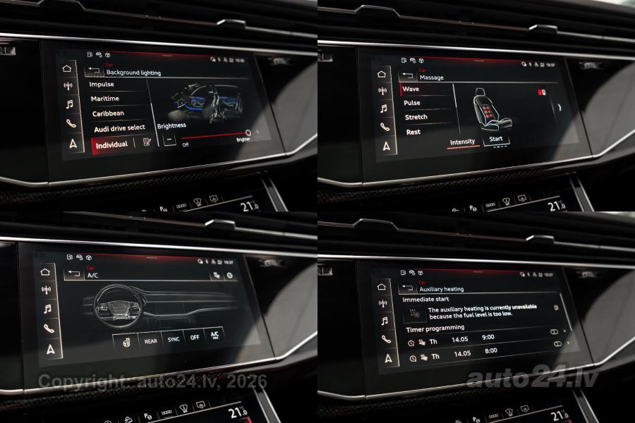 Pelēks Audi SQ8 2023 Tartu, ar dzinēja tilpumu 4.00 L un nobraukumu 57 tūkst. km par 76900 €, foto 24 vietnē AUTOMOTO.COM.LV