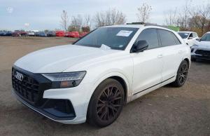 White Audi SQ8 2021 in Vilnius, with an engine capacity of 4.00 L and mileage of 116 thousand km for 37700 €, photo 4 on AUTOMOTO.COM.LV