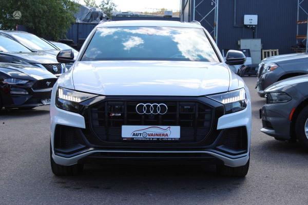 White Audi SQ8 2021 in Vilnius, with an engine capacity of 4.00 L and mileage of 112 thousand km for 52800 €, photo 3 on AUTOMOTO.COM.LV