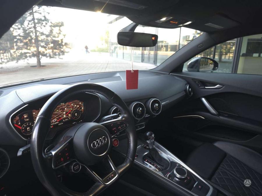Black Audi TT 2016 in Vilnius, with an engine capacity of 2.00 L and mileage of 129 thousand km for 21900 €, photo 16 on AUTOMOTO.COM.LV