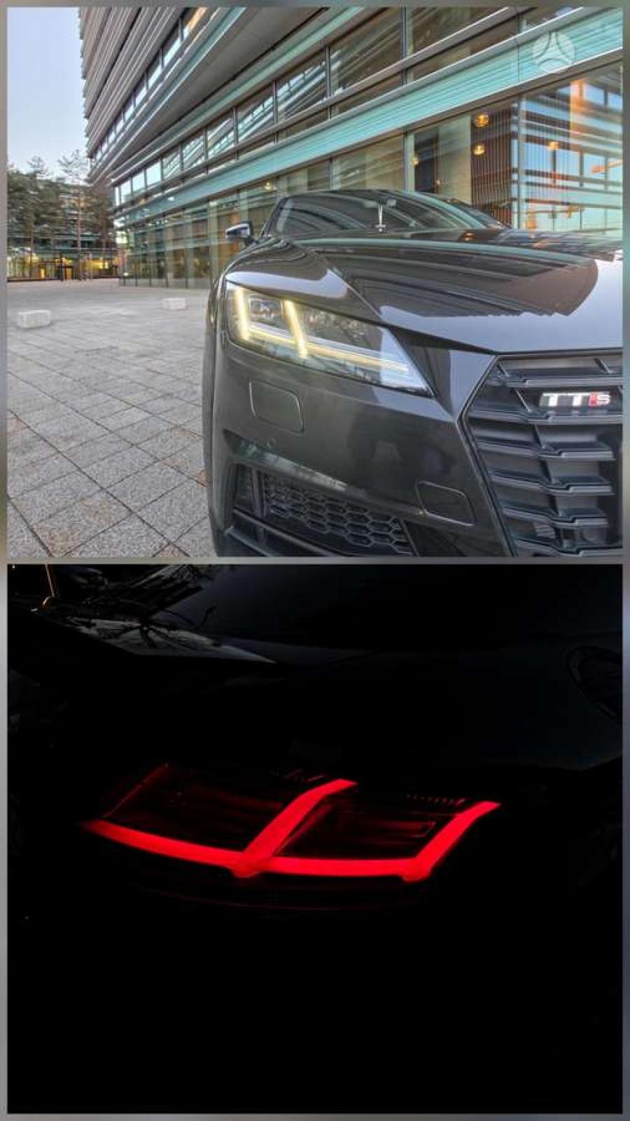 Black Audi TT 2016 in Vilnius, with an engine capacity of 2.00 L and mileage of 129 thousand km for 21900 €, photo 23 on AUTOMOTO.COM.LV