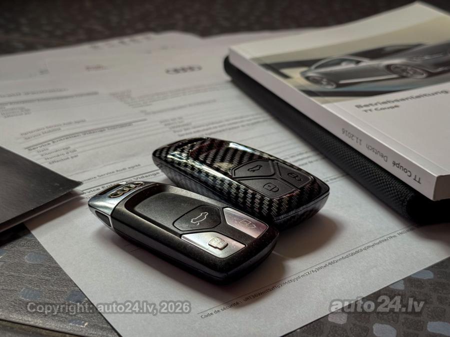 Черный Ауди ТТ 2016 в Цесис, объемом двигателя 2.00 л и пробегом 128 тыс. км за 21220 €, фото 21 на AUTOMOTO.COM.LV