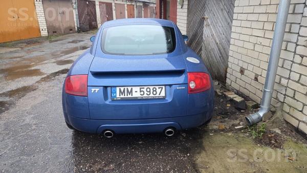 Blue Audi TT 2001 in Riga, with an engine capacity of 1.80 L and mileage of 192 thousand km for 2500 €, photo 4 on AUTOMOTO.COM.LV