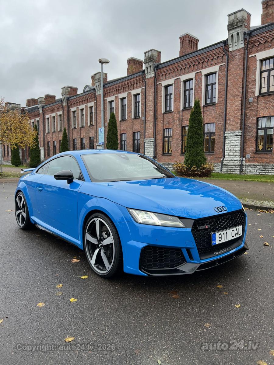 Blue Audi TT 2019 in Tallinn, with an engine capacity of 2.50 L and mileage of 64 thousand km for 53000 €, photo 1 on AUTOMOTO.COM.LV