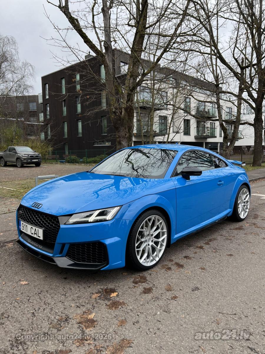 Blue Audi TT 2019 in Tallinn, with an engine capacity of 2.50 L and mileage of 64 thousand km for 53000 €, photo 24 on AUTOMOTO.COM.LV