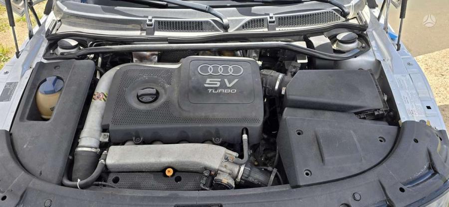 Grey Audi TT 2000 in Birzai, with an engine capacity of 1.78 L and mileage of 209 thousand km for 7700 €, photo 20 on AUTOMOTO.COM.LV