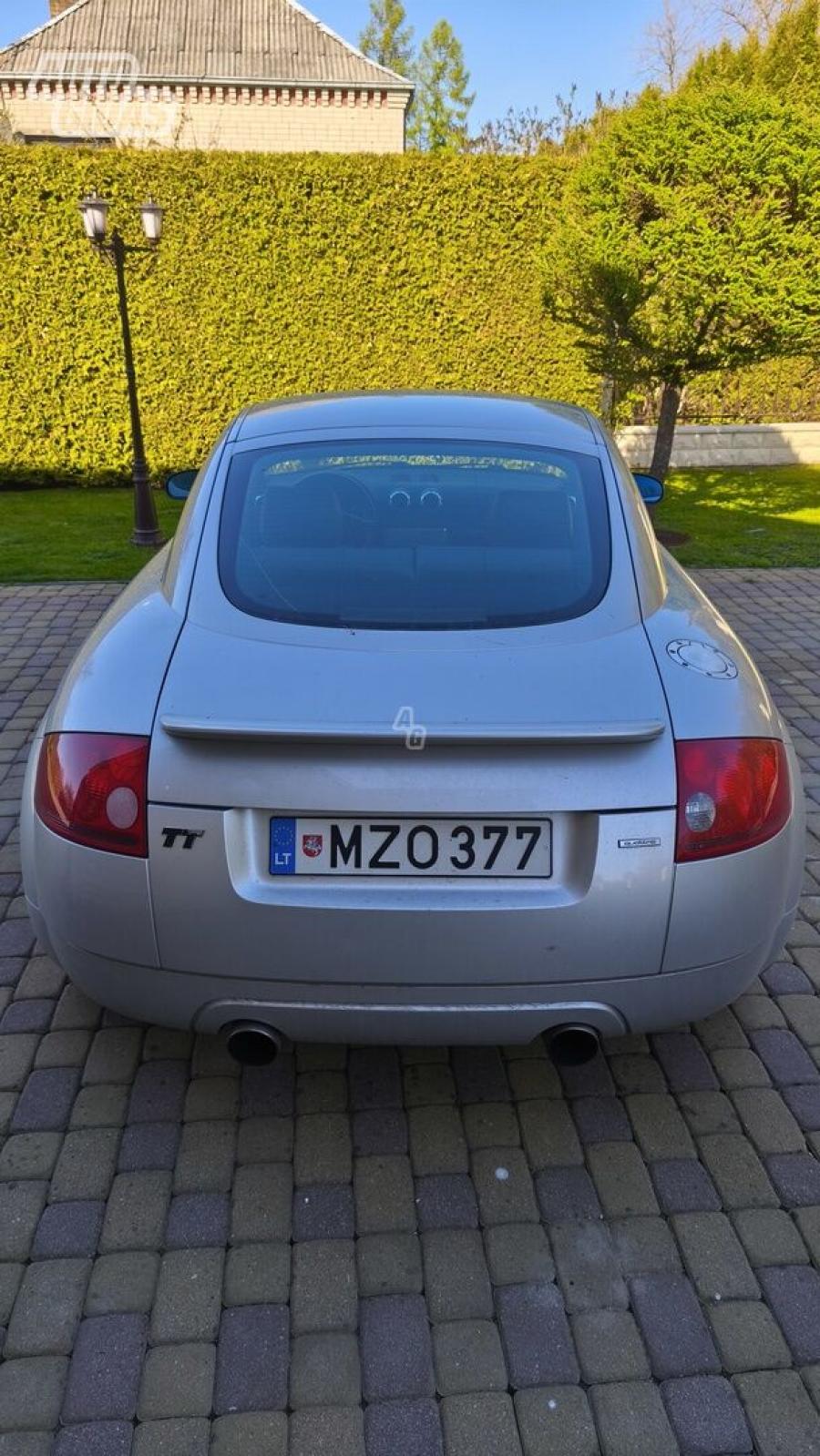 Grey Audi TT 2001 in Sakiai, with an engine capacity of 1.80 L and mileage of 301 thousand km for 4000 €, photo 5 on AUTOMOTO.COM.LV