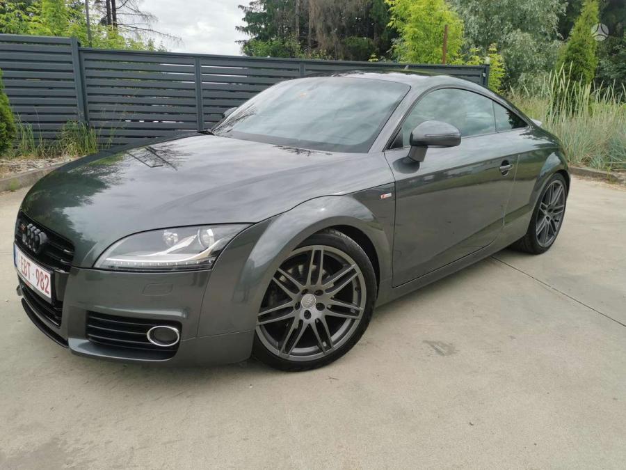 Grey Audi TT 2013 in Kaunas, with an engine capacity of 2.00 L and mileage of 281 thousand km for 8999 €, photo 1 on AUTOMOTO.COM.LV