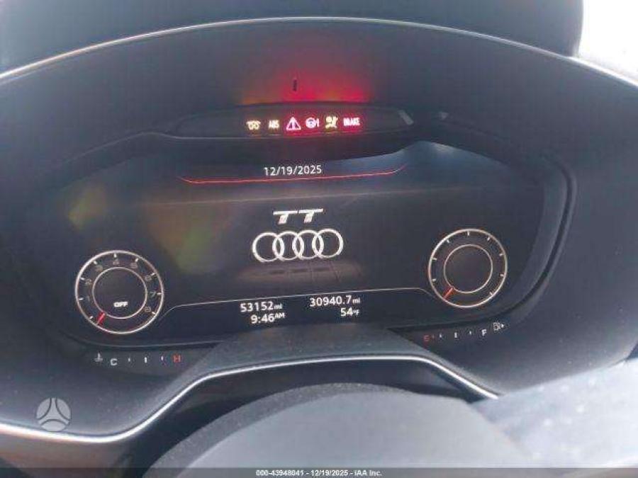 Grey Audi TT 2017 in Klaipeda, with an engine capacity of 1.98 L and mileage of 53 thousand km for 7300 €, photo 15 on AUTOMOTO.COM.LV