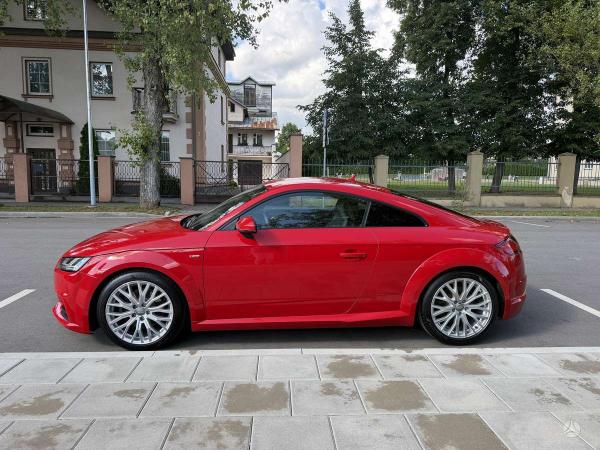 Red Audi TT 2015 in Vilnius, with an engine capacity of 1.98 L and mileage of 121 thousand km for 25500 €, photo 3 on AUTOMOTO.COM.LV