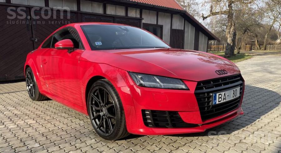 Red Audi TT 2016 in Riga, with an engine capacity of 2.00 L and mileage of 141 thousand km for 19400 €, photo 1 on AUTOMOTO.COM.LV