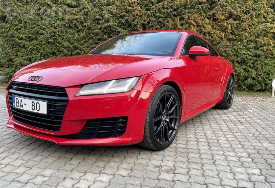 Red Audi TT 2016 in Riga, with an engine capacity of 2.00 L and mileage of 141 thousand km for 19400 €, photo 3 on AUTOMOTO.COM.LV