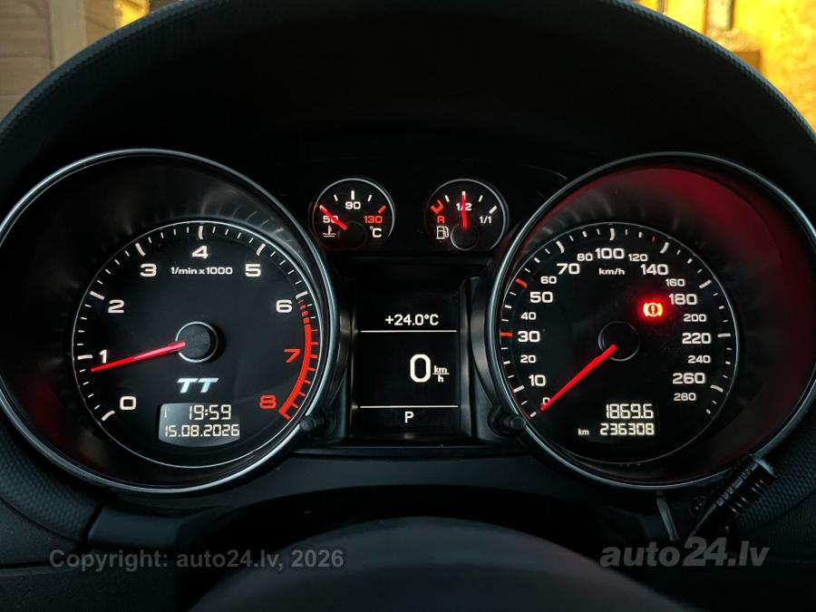 White Audi TT 2012 in Tartu, with an engine capacity of 2.00 L and mileage of 236 thousand km for 12900 €, photo 18 on AUTOMOTO.COM.LV