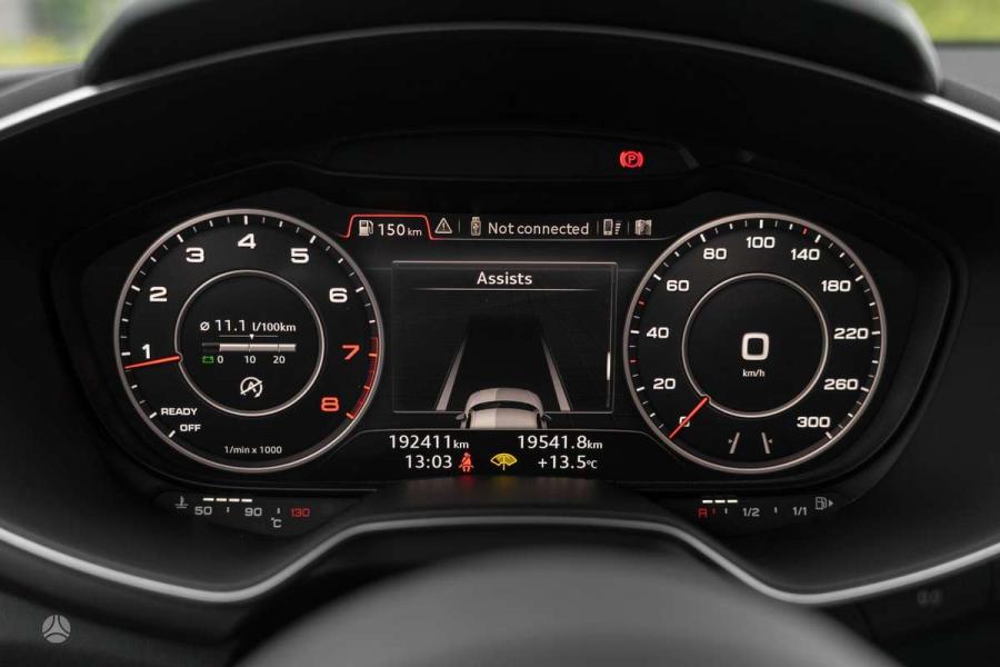 White Audi TT 2015 in Vilnius, with an engine capacity of 2.00 L and mileage of 193 thousand km for 14699 €, photo 20 on AUTOMOTO.COM.LV