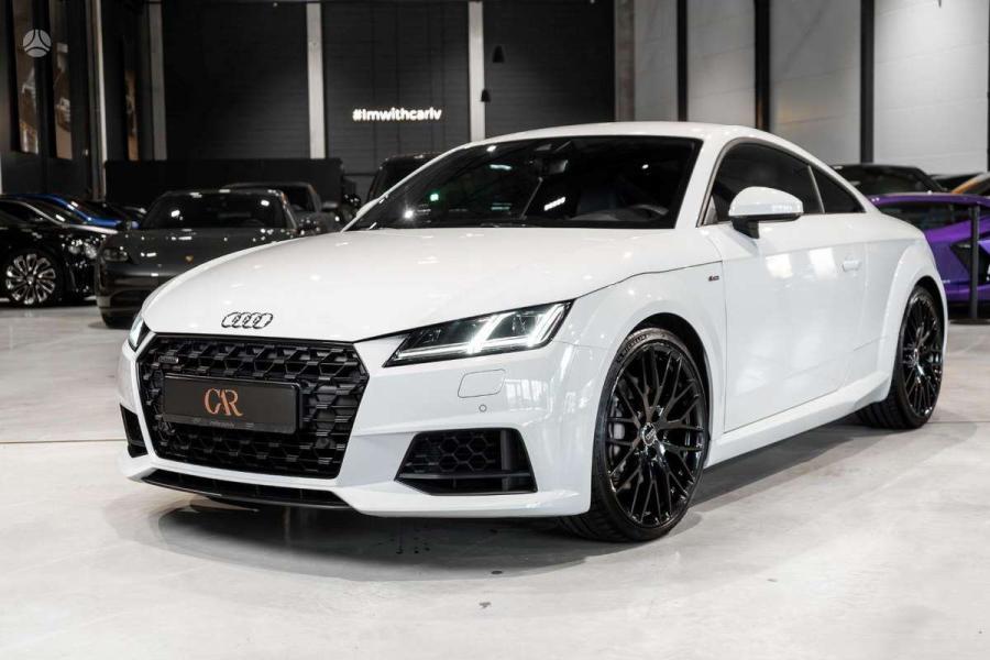 White Audi TT 2020 in Riga, with an engine capacity of 1.98 L and mileage of 52 thousand km for 31900 €, photo 1 on AUTOMOTO.COM.LV