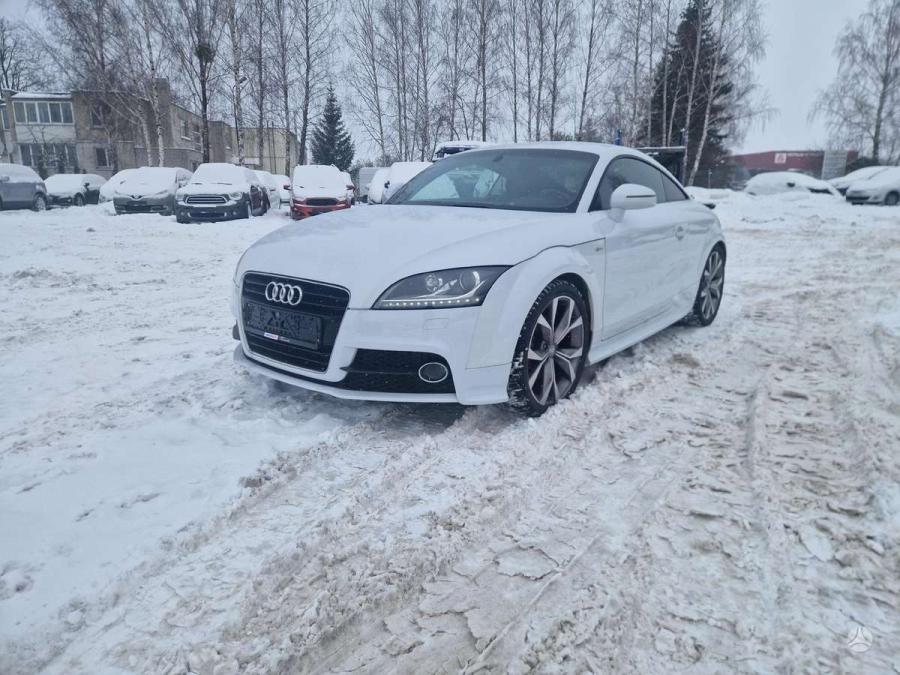 White Audi TT 2014 in Ukmerge, with an engine capacity of 1.80 L and mileage of 85 thousand km for 9849 €, photo 1 on AUTOMOTO.COM.LV