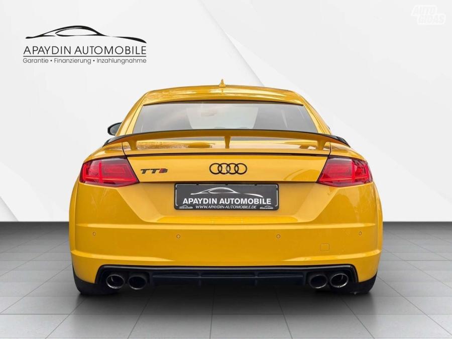 Yellow Audi TTS 2018 in Kaunas, with an engine capacity of 2.00 L and mileage of 97 thousand km for 31567 €, photo 4 on AUTOMOTO.COM.LV