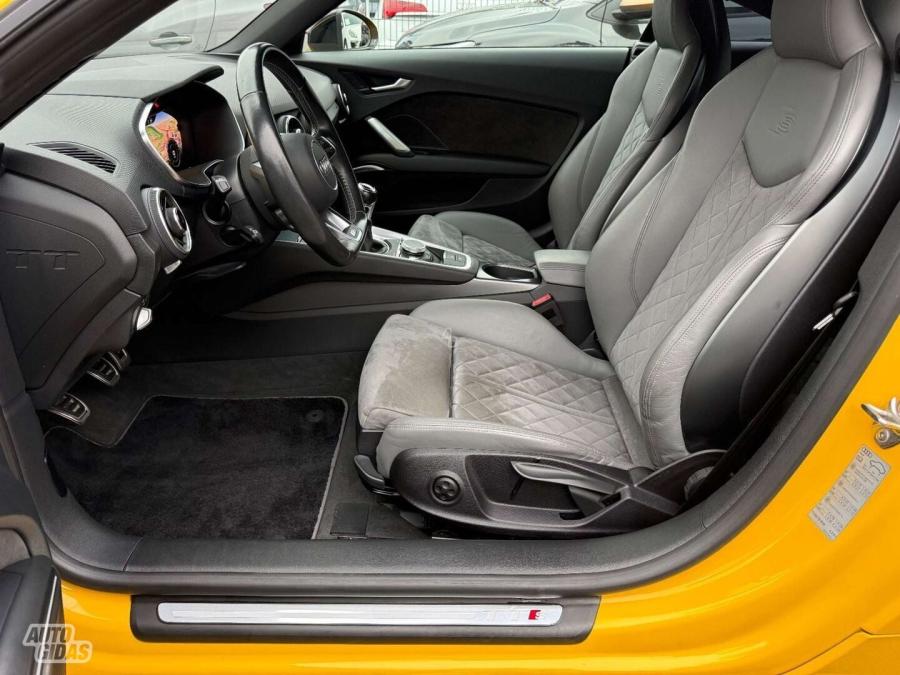 Yellow Audi TTS 2018 in Kaunas, with an engine capacity of 2.00 L and mileage of 97 thousand km for 31567 €, photo 16 on AUTOMOTO.COM.LV