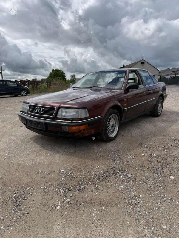 Red Audi V8 1991 in Marijampole, with an engine capacity of 3.56 L and mileage of 280 thousand km for 4900 €, photo 1 on AUTOMOTO.COM.LV