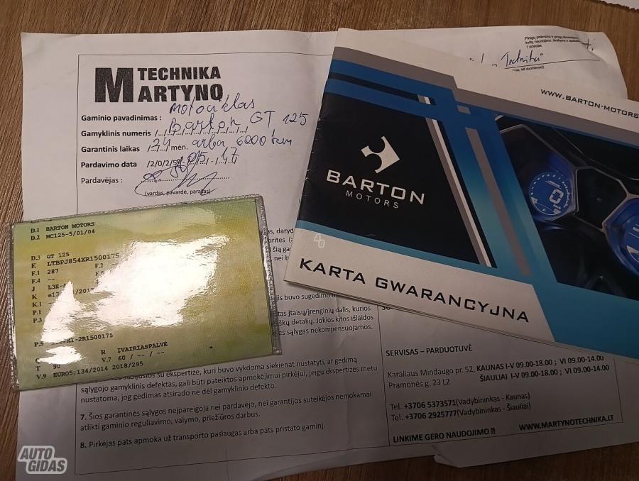 Barton GT 125 2025 в Шяуляй, объемом двигателя 0.13 л и пробегом 2 тыс. км за 1850 €, фото 10 на AUTOMOTO.COM.LV