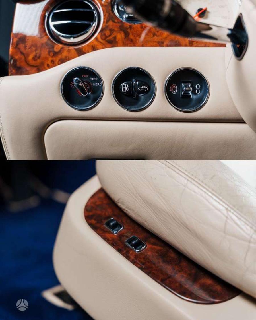 Blue Bentley Arnage 2001 in Vilnius, with an engine capacity of 6.75 L and mileage of 118 thousand km for 36999 €, photo 20 on AUTOMOTO.COM.LV
