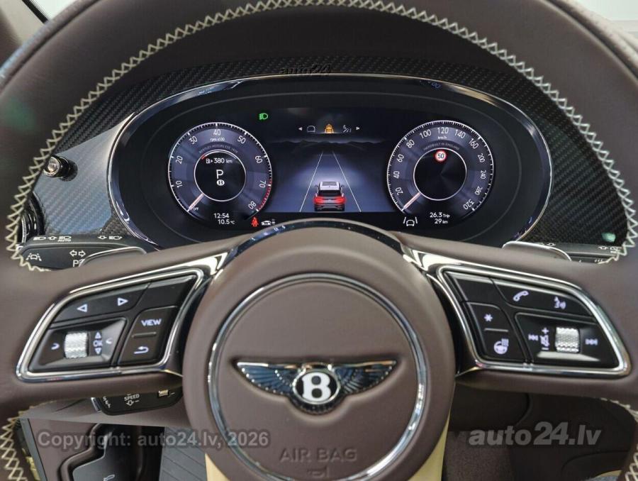 Smilšu krāsa Bentley Bentayga 2026 Tallina, ar dzinēja tilpumu 4.00 L un nobraukumu 35 tūkst. km par 372886 €, foto 6 vietnē AUTOMOTO.COM.LV