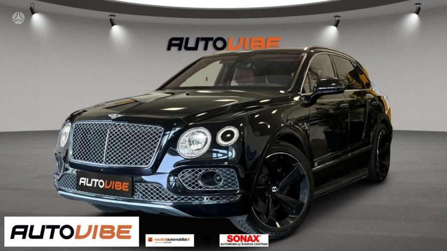 Blue Bentley Bentayga 2019 in Vilnius, with an engine capacity of 4.00 L and mileage of 132 thousand km for 75380 €, photo 1 on AUTOMOTO.COM.LV