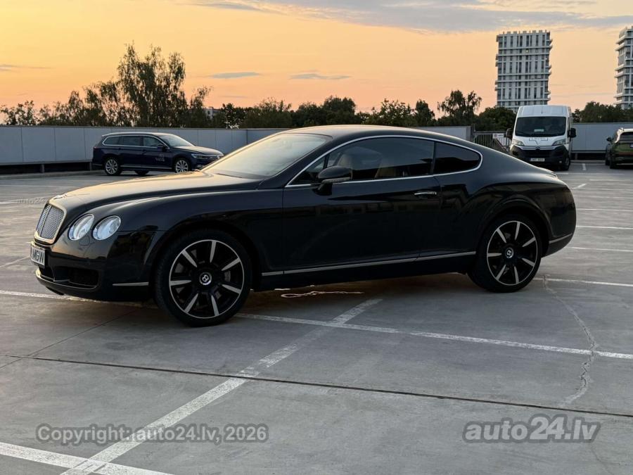 Black Bentley Continental 2008 in Tallinn, with an engine capacity of 6.00 L and mileage of 125 thousand km for 29900 €, photo 1 on AUTOMOTO.COM.LV