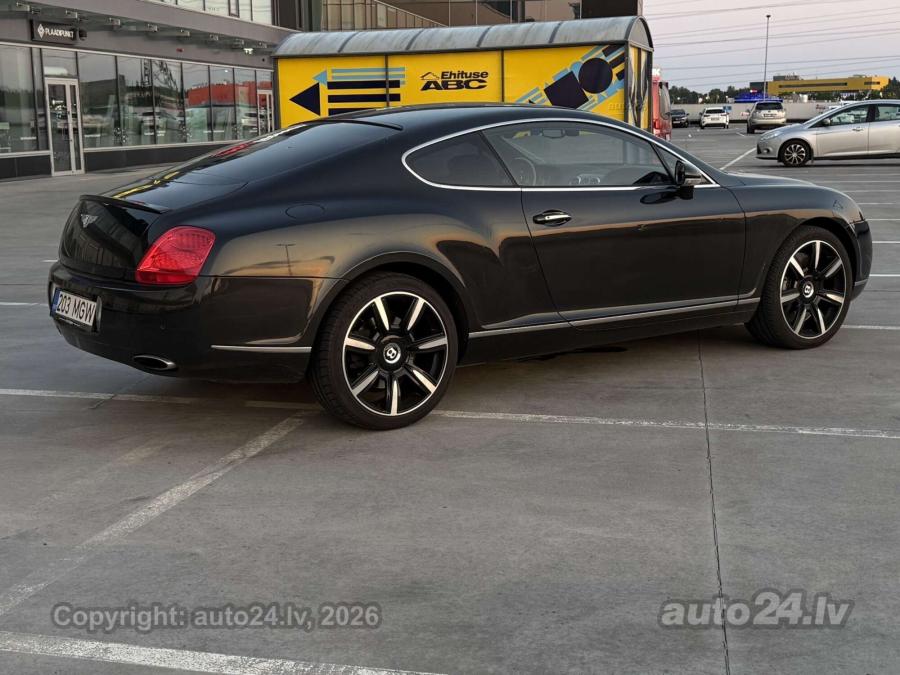 Black Bentley Continental 2008 in Tallinn, with an engine capacity of 6.00 L and mileage of 125 thousand km for 29900 €, photo 4 on AUTOMOTO.COM.LV